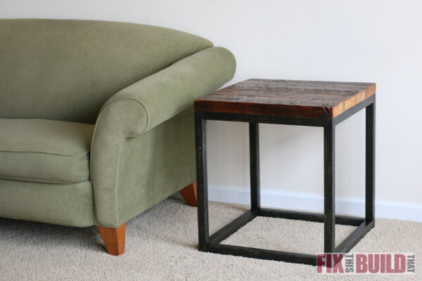DIY Reclaimed Industrial Side Table | FixThisBuildThat