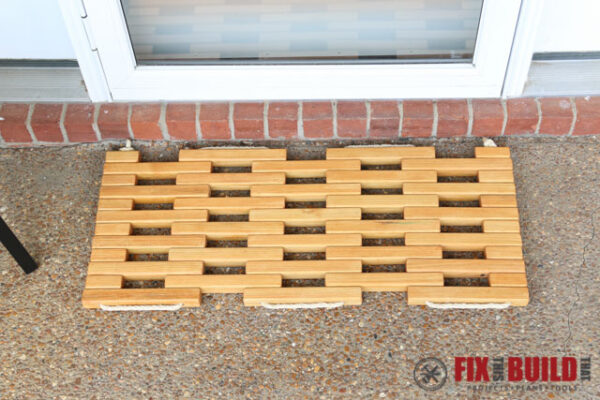 DIY Wooden Doormat | FixThisBuildThat