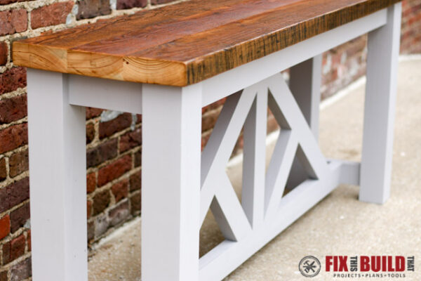 DIY Sofa Table | How to Build with Plans | FixThisBuildThat