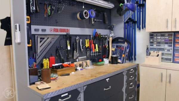 DIY Garage Workbench with Storage | FixThisBuildThat