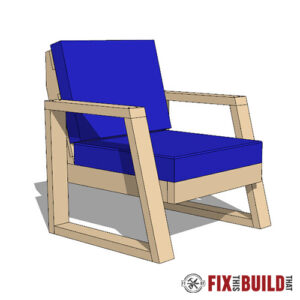 Easy DIY Patio Chair from 2x4s | FixThisBuildThat