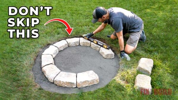 How to Build a DIY Stone Fire Pit | FixThisBuildThat